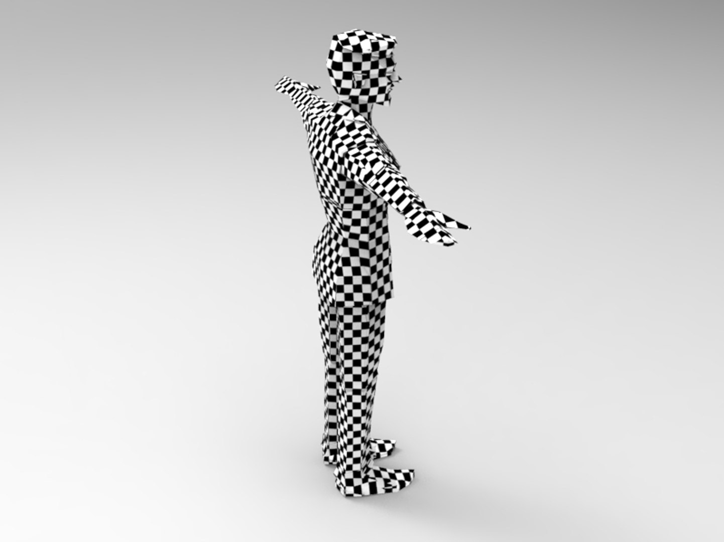 Paper Man 3d Model