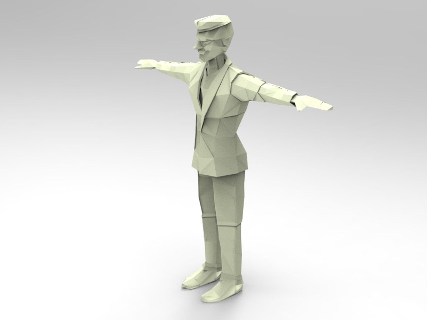 Paper Man 3d Model