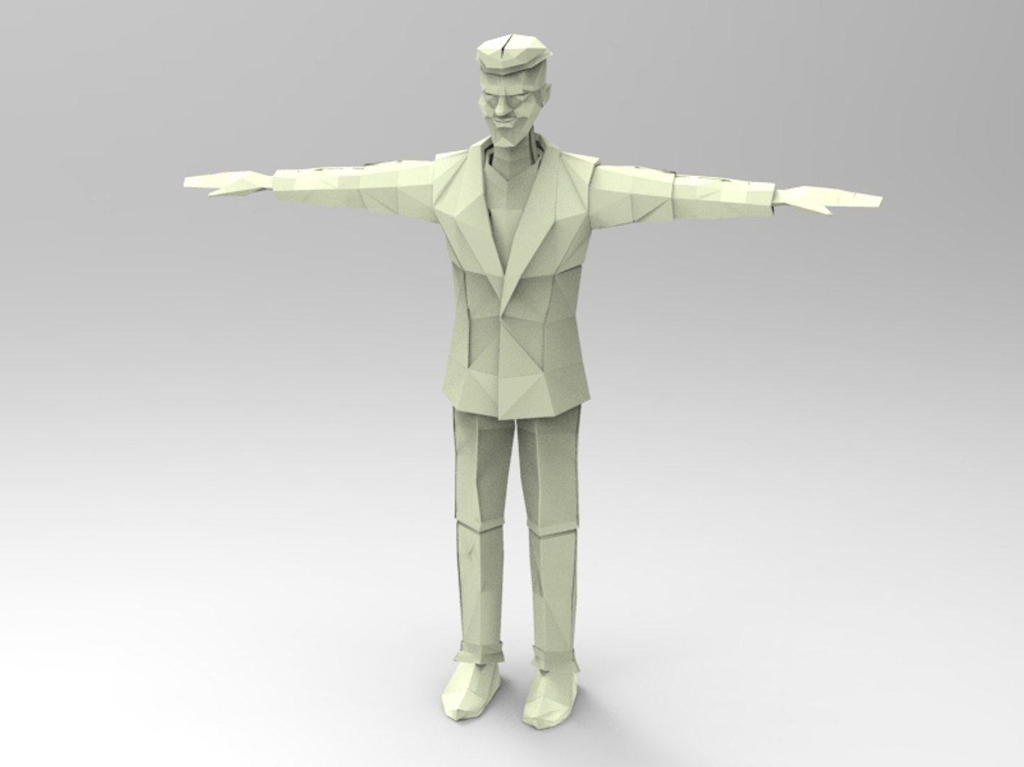 Paper Man 3d Model