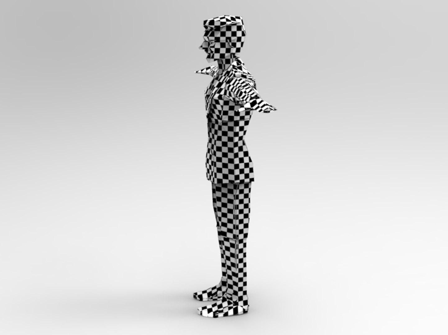 Paper Man 3d Model