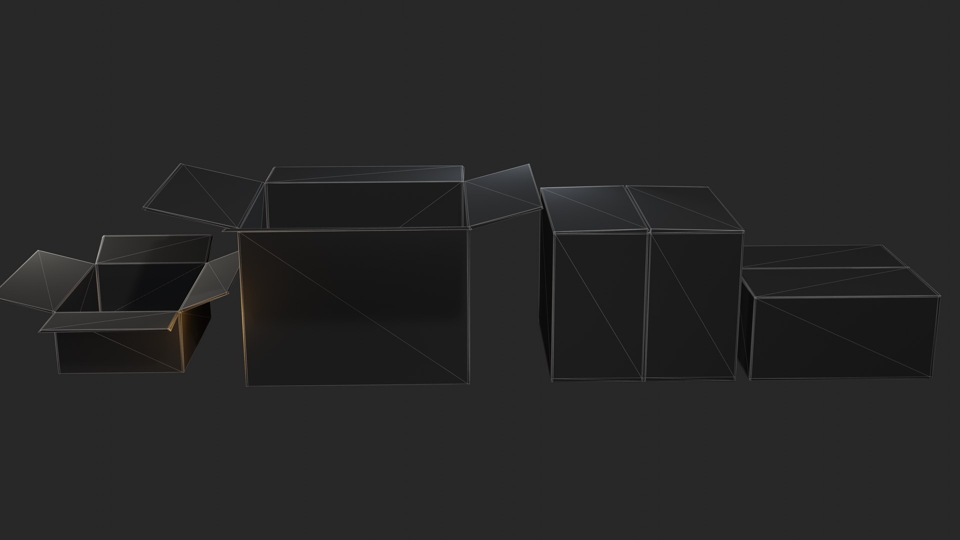 Storage Cardboard Boxes 3D - TurboSquid 1435895