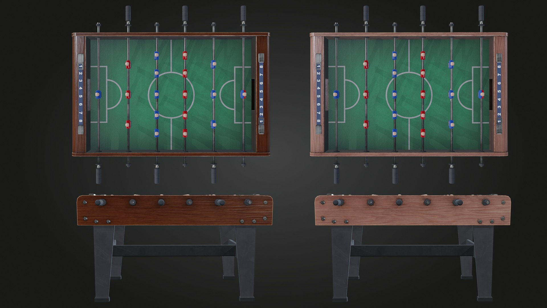 3D Table Football Model - TurboSquid 2350367
