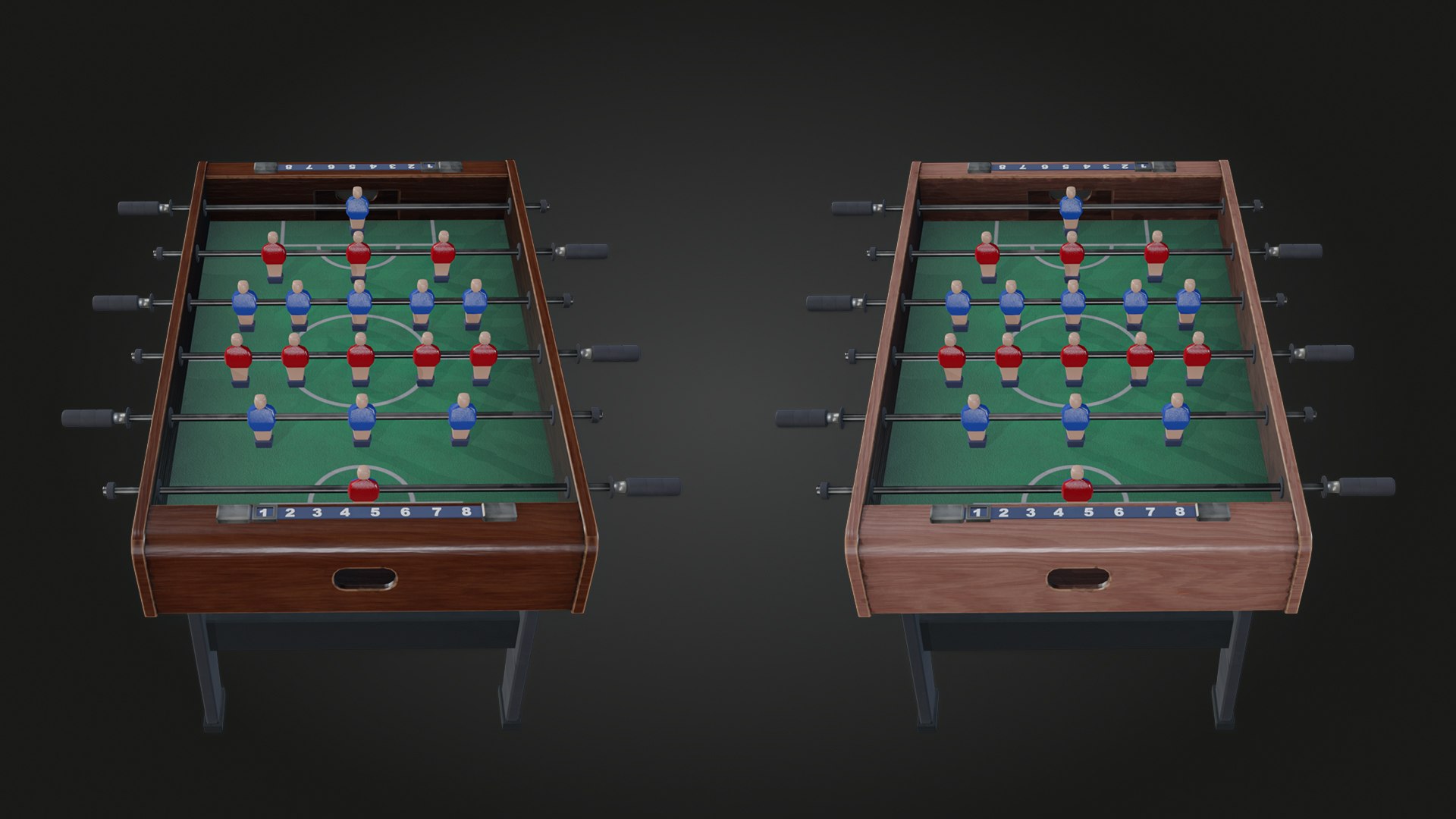 3D Table Football Model - TurboSquid 2350367