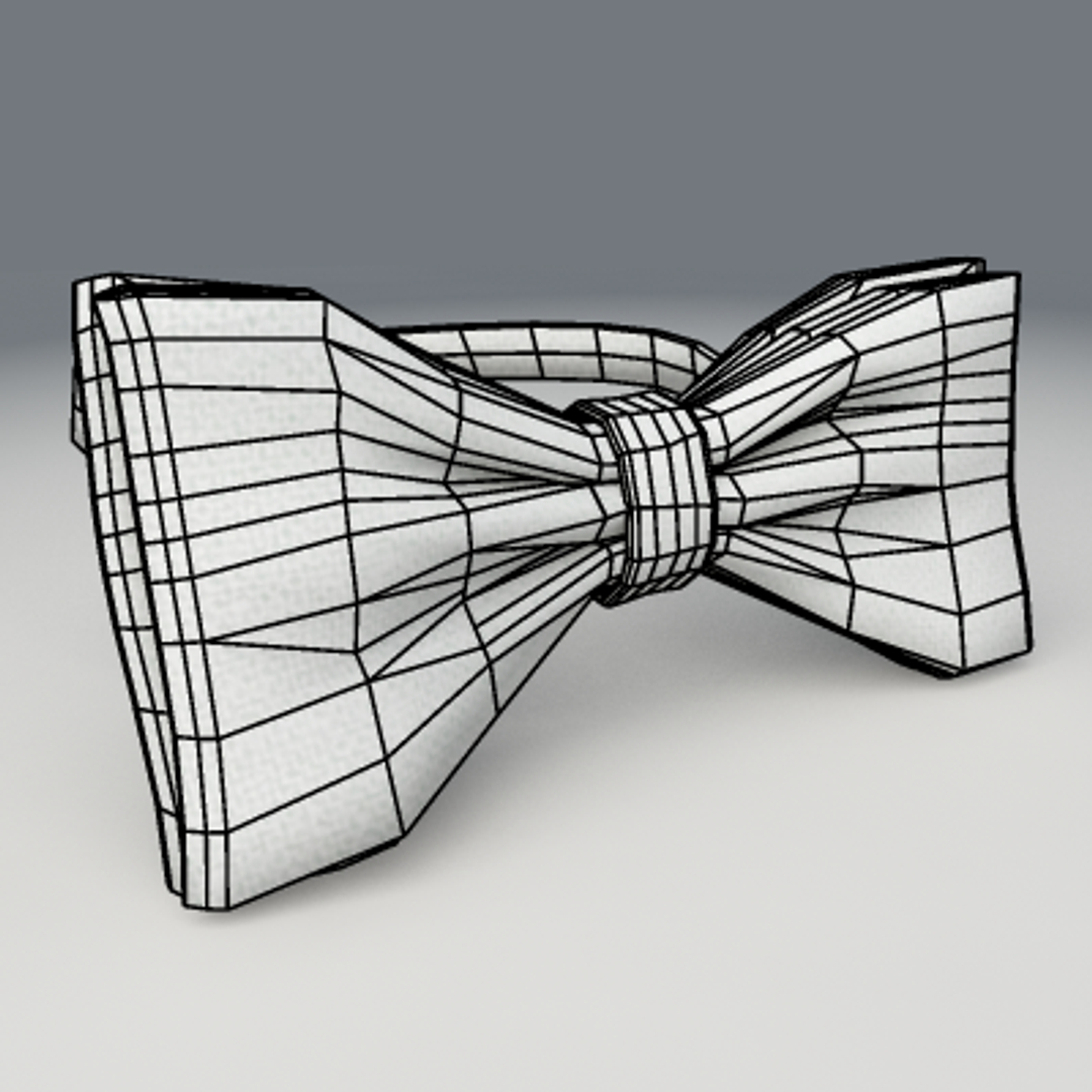 3D Maya bow tie bowtie