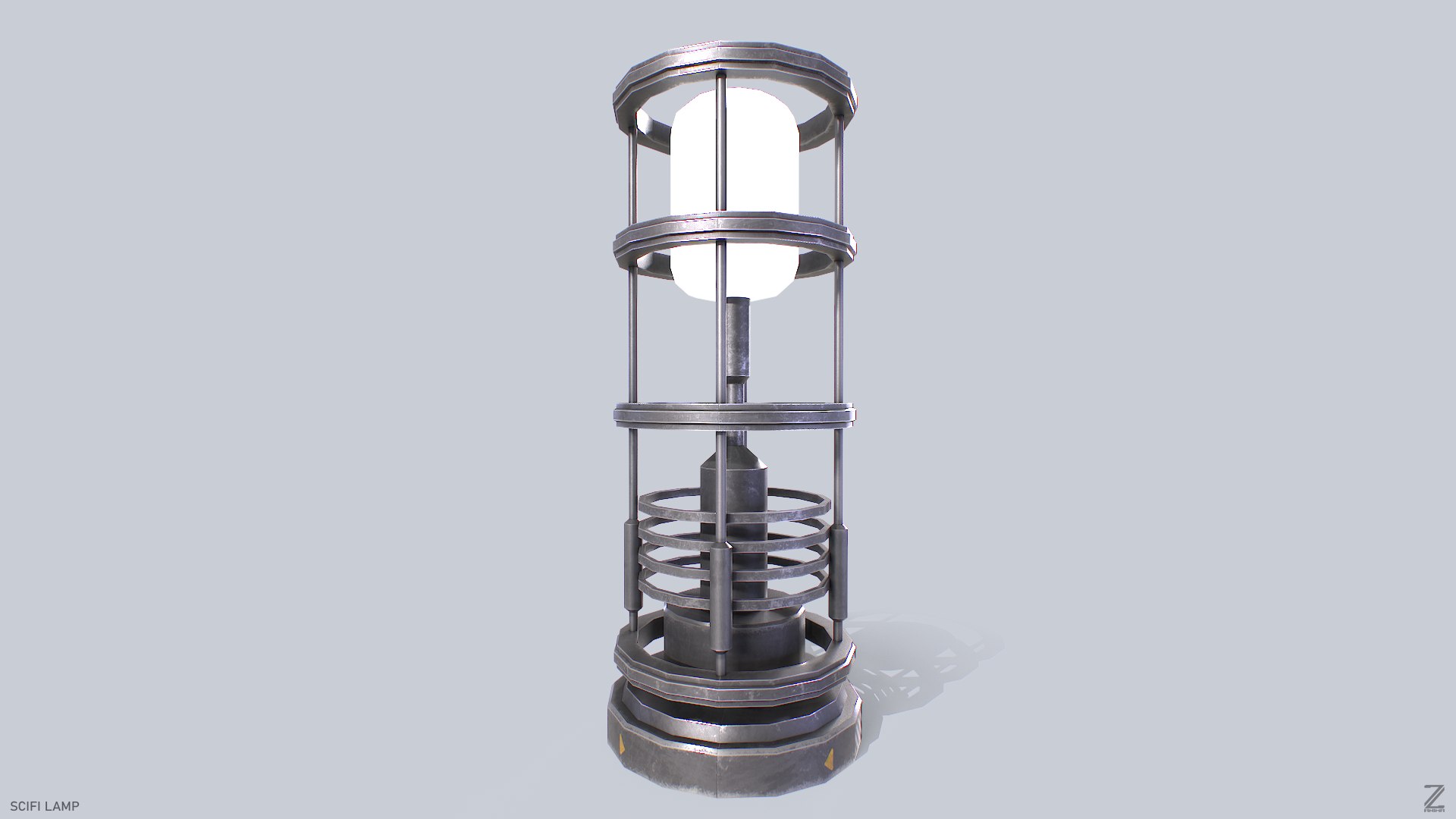 3D Sci Fi Lamp Model - TurboSquid 2224811
