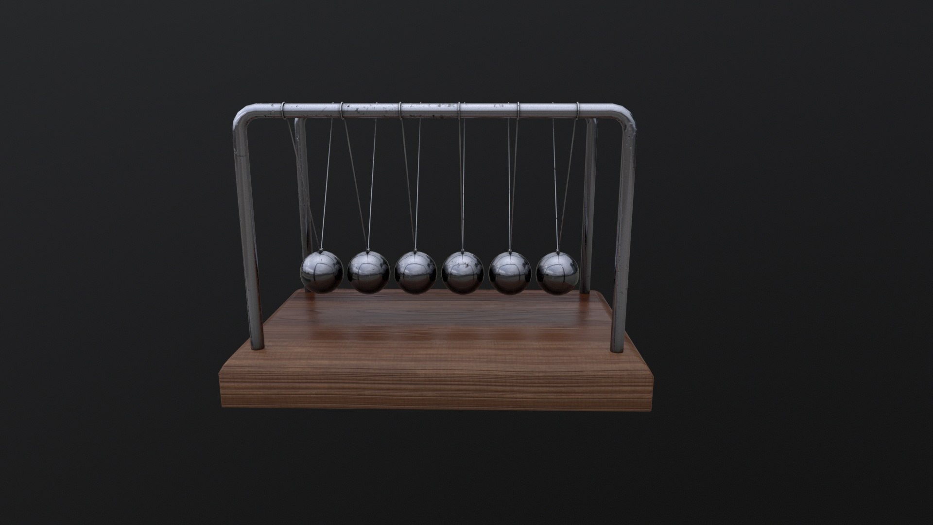 Newtons Cradle 3D - TurboSquid 2152656