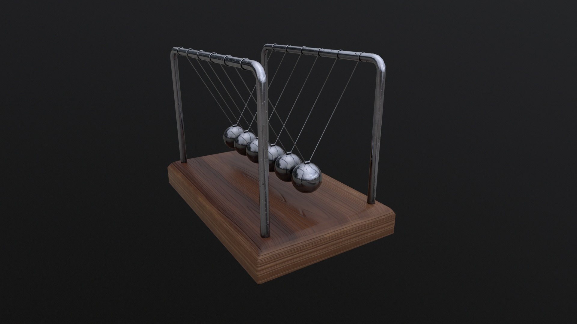 Newtons Cradle 3D - TurboSquid 2152656