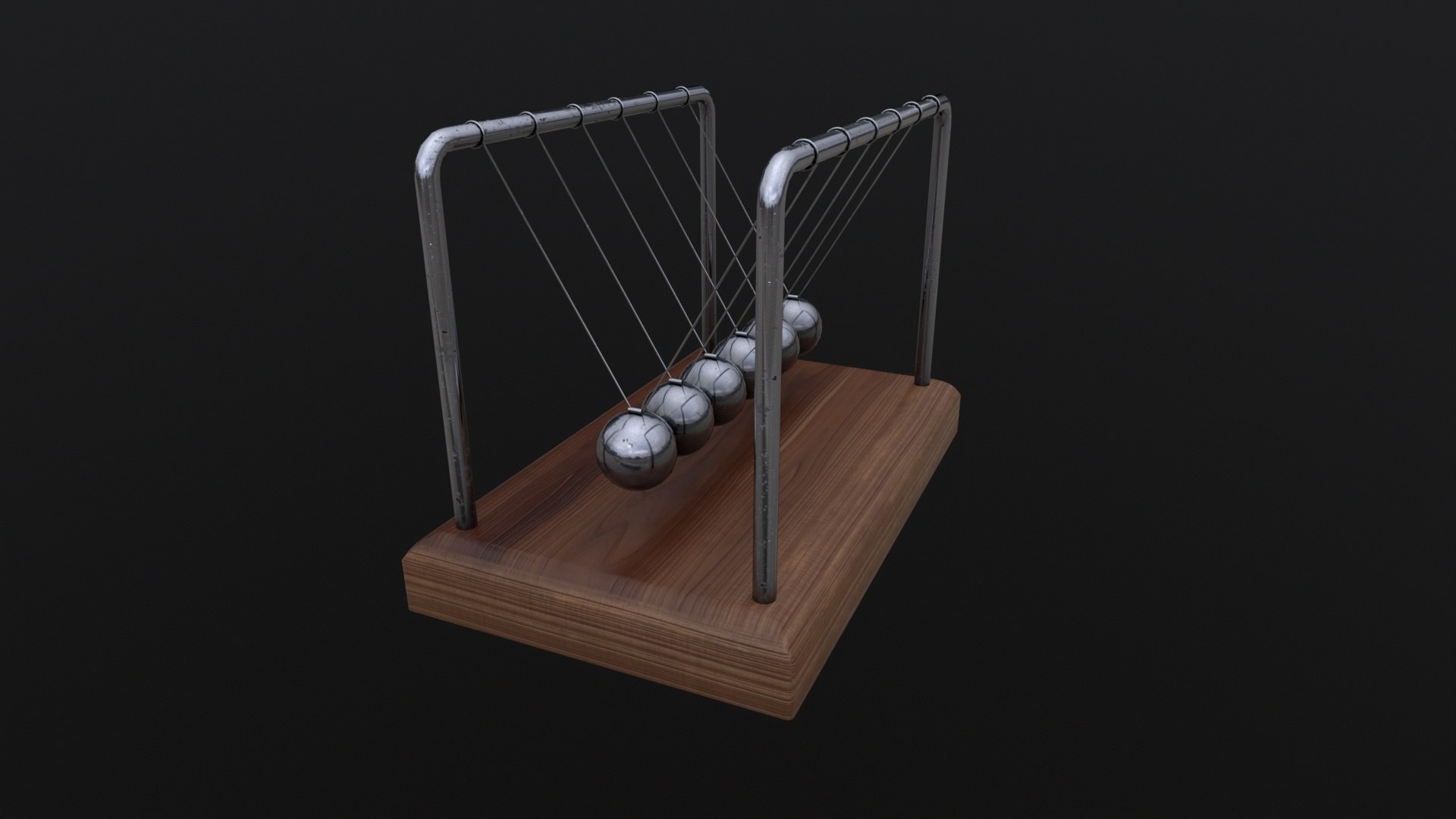 Newtons Cradle 3D - TurboSquid 2152656