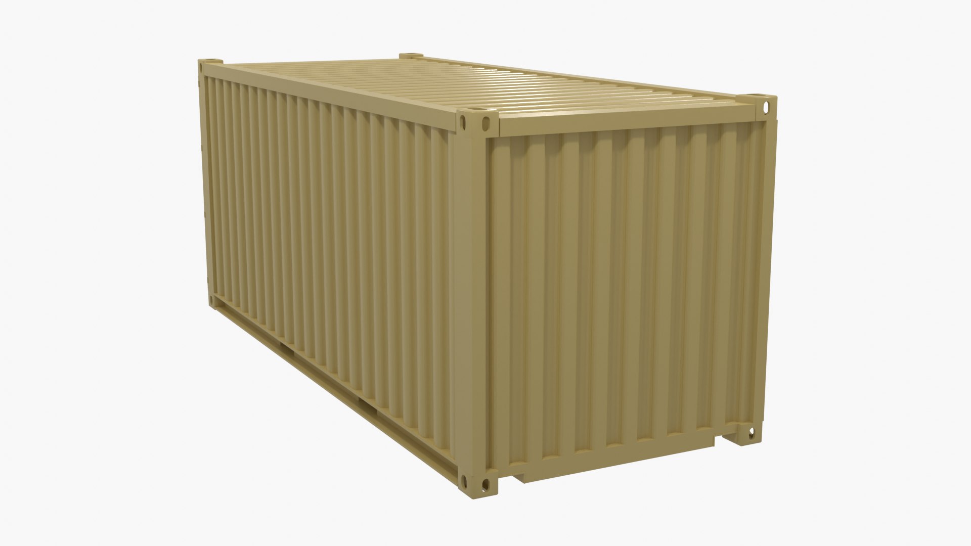 3D Container 20ft Dry Van - TurboSquid 2010307