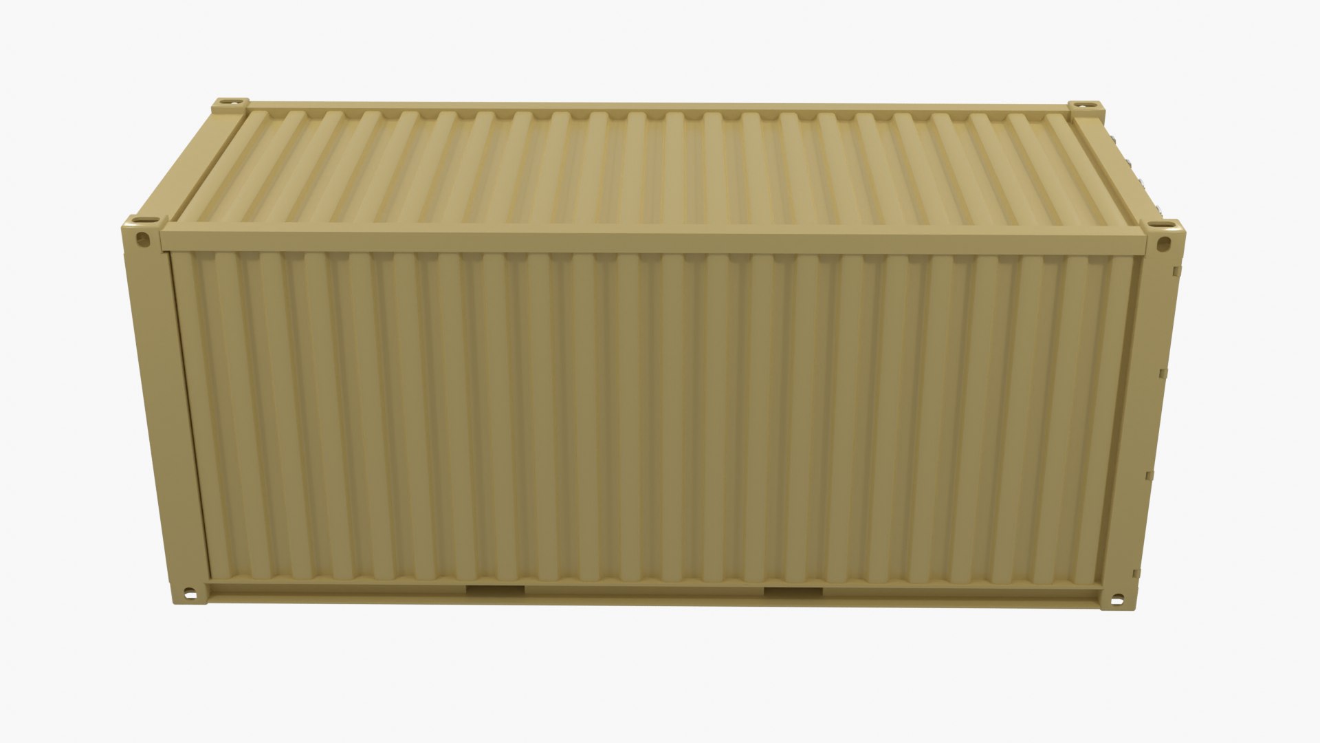 3D Container 20ft Dry Van - TurboSquid 2010307