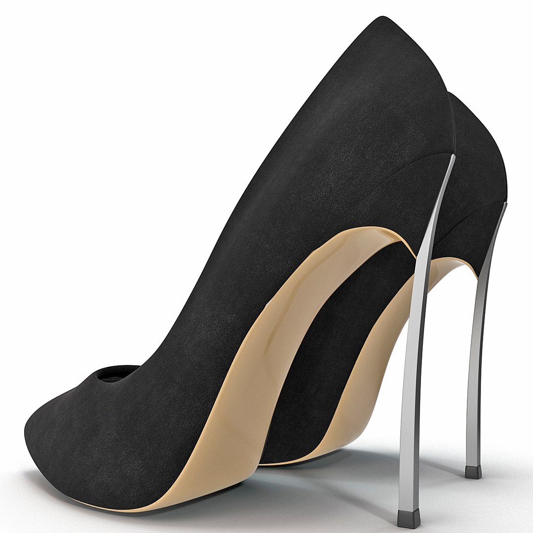 d model stiletto shoes