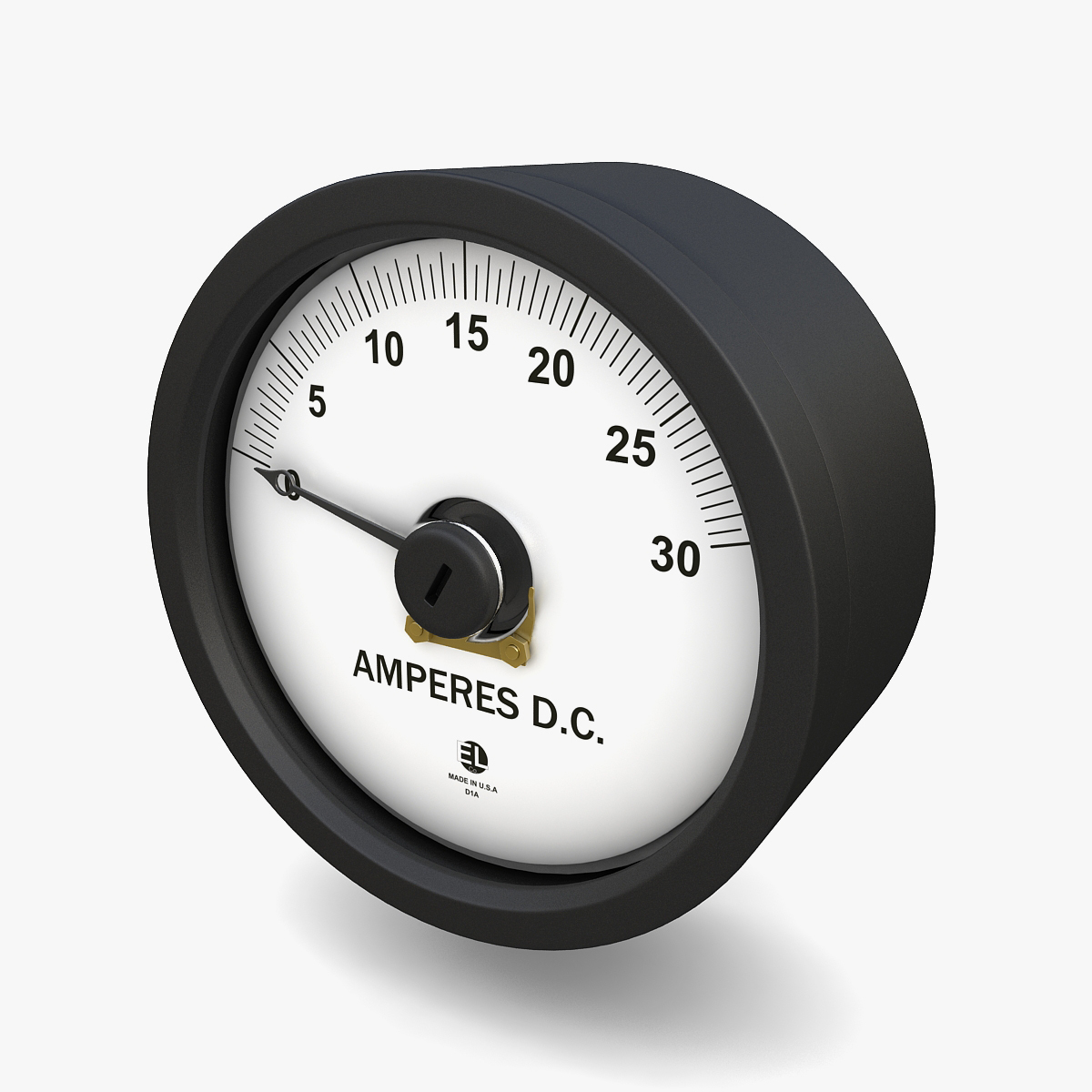 3D vintage dc ammeter 14 - TurboSquid 1560390