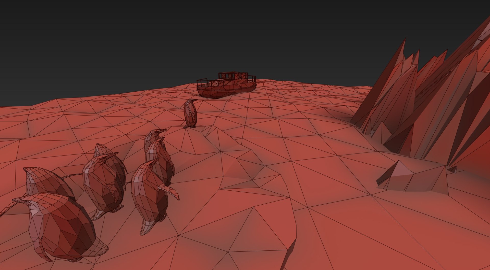 3d iceberg ice model