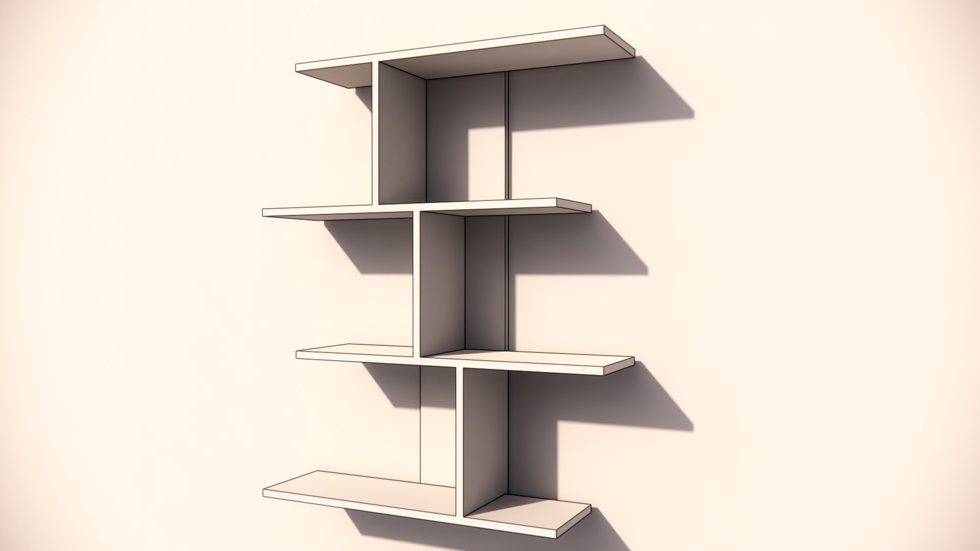 3D Minimal Wall Shelf Model - TurboSquid 2316327