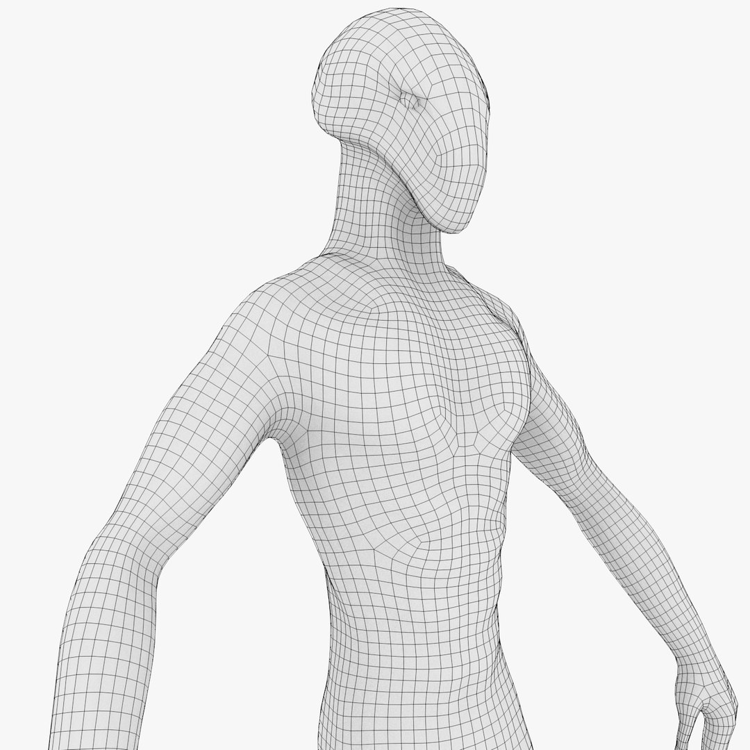 alien humanoid 3d obj