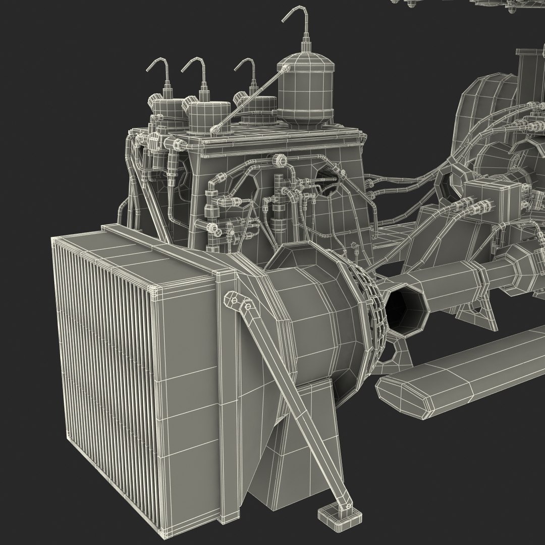 helicopter engine 3 3d model