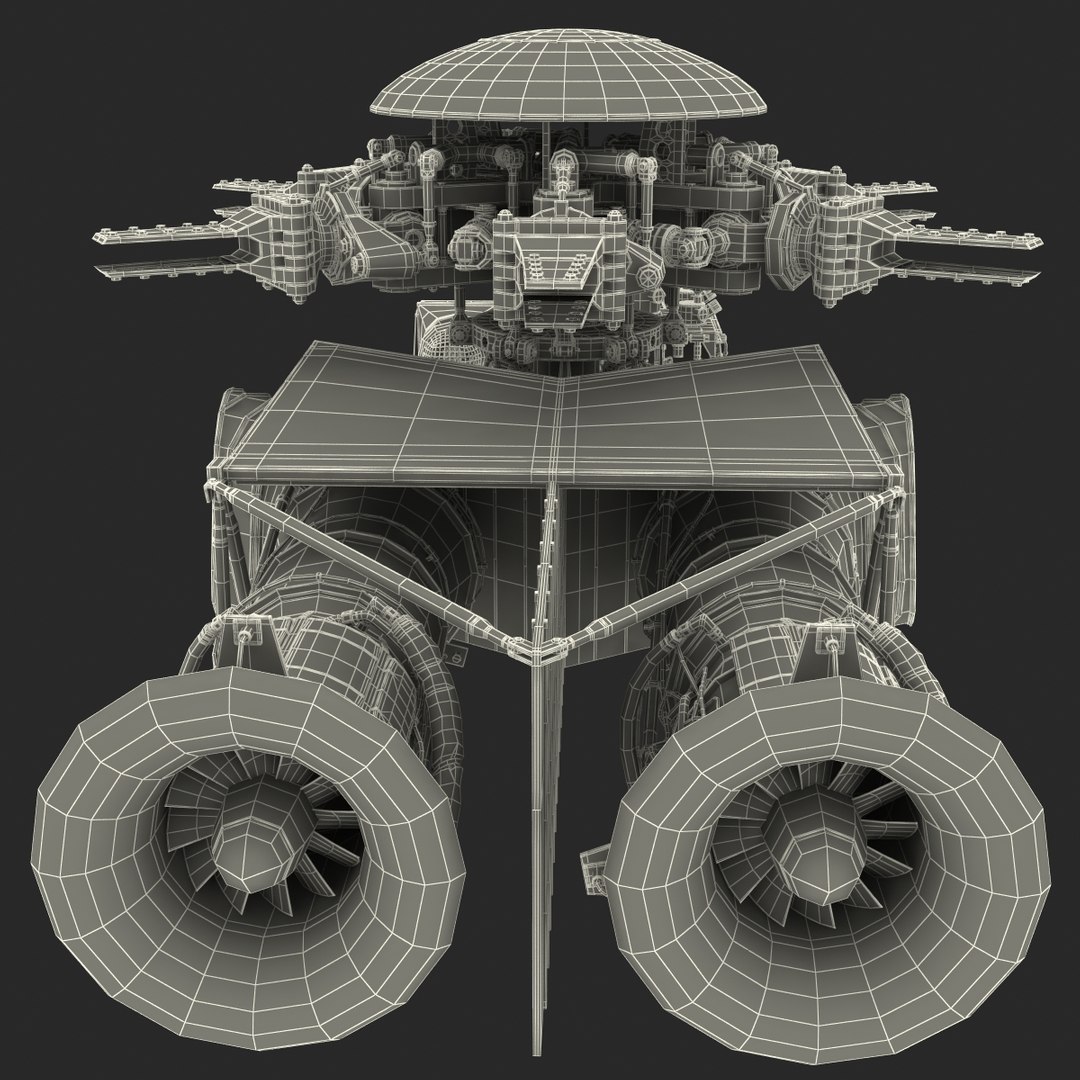 helicopter engine 3 3d model
