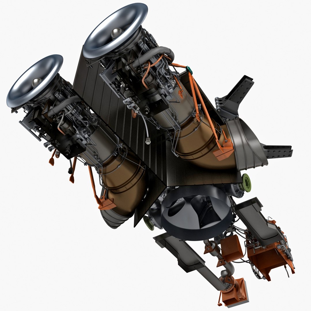 helicopter engine 3 3d model