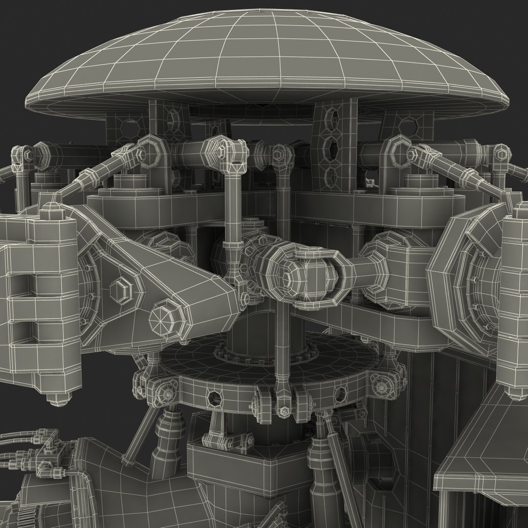 helicopter engine 3 3d model