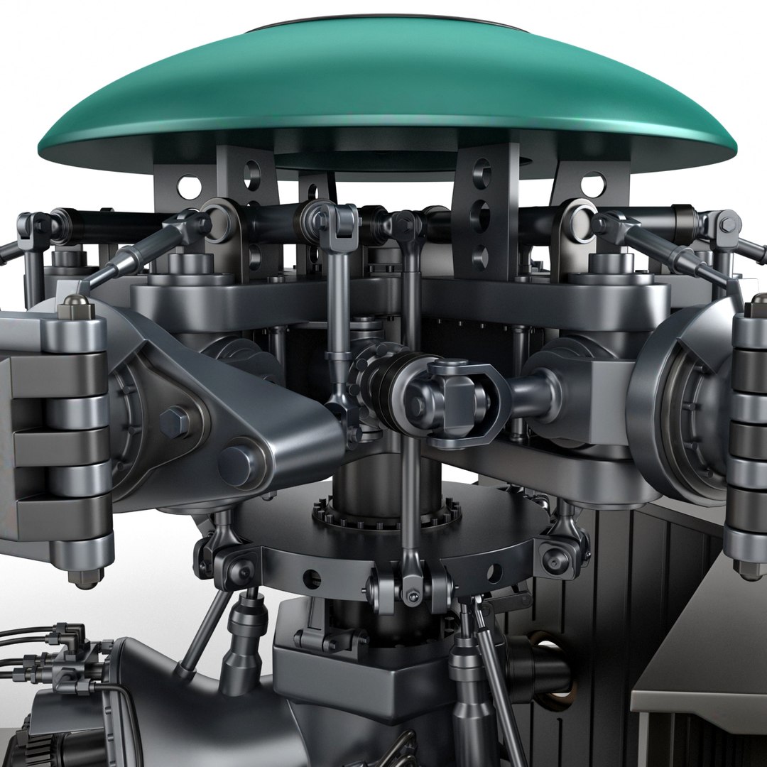 helicopter engine 3 3d model