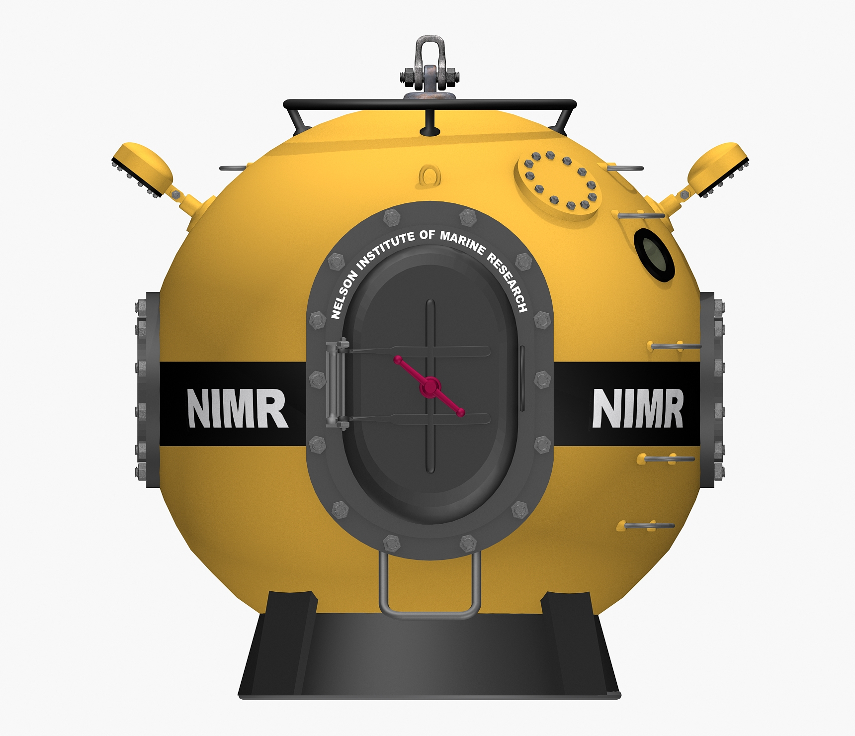 diving bell voyage sea 3d model