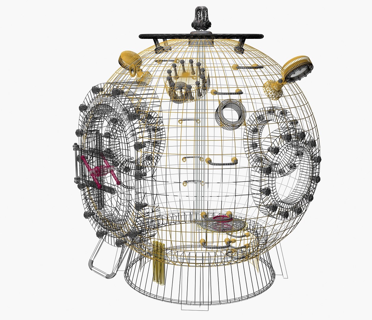 Diving Bell Voyage Sea 3d Model