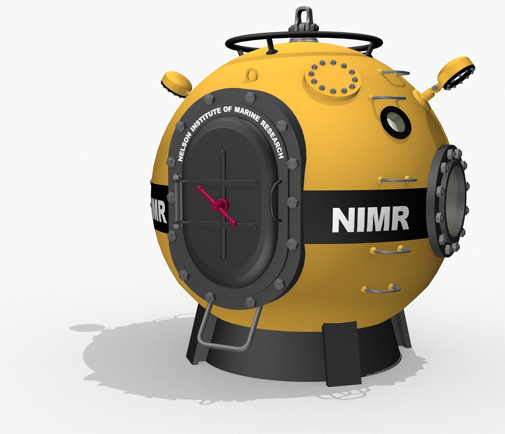 diving bell voyage sea 3d model