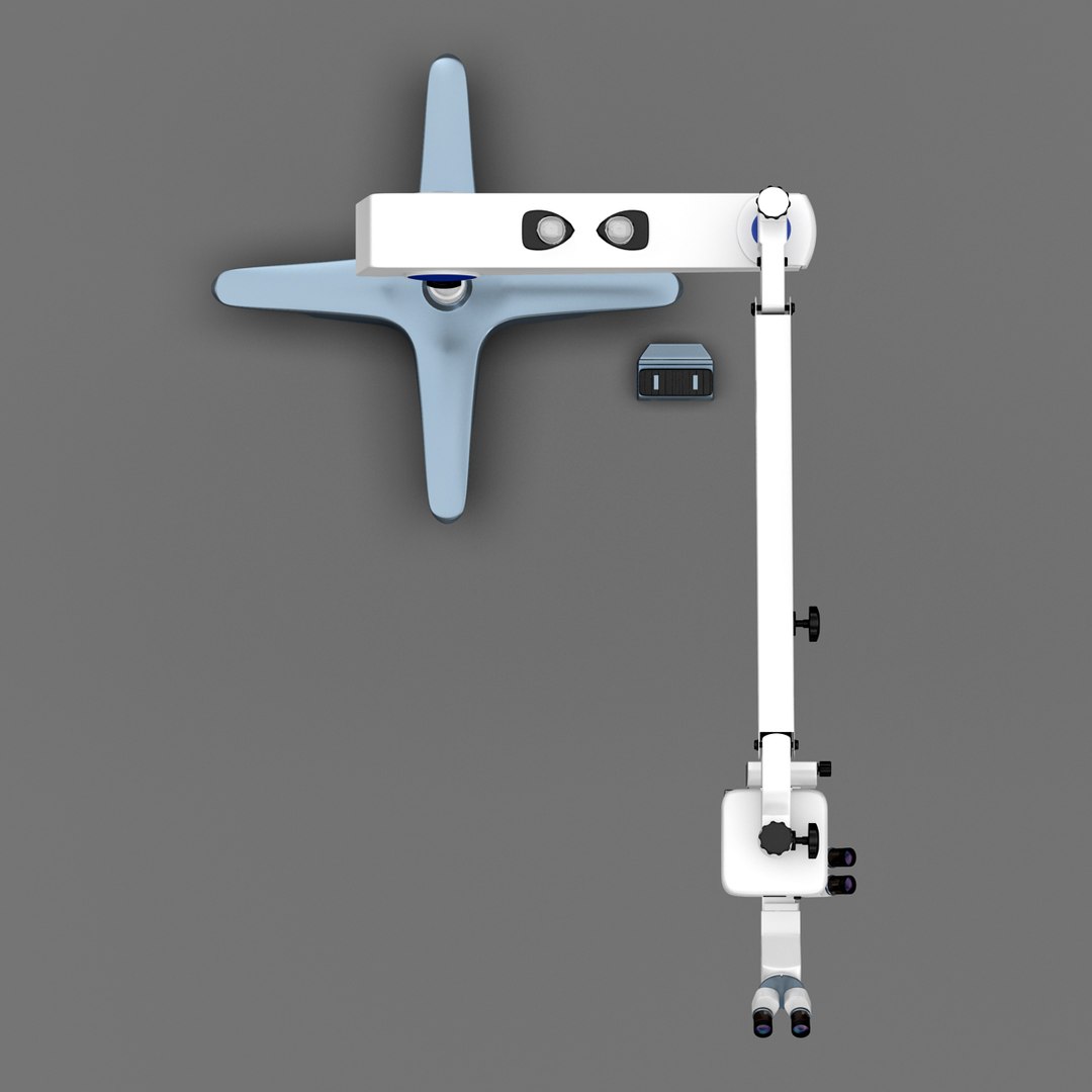 3d Model Of Surgical Microscope Asom 4