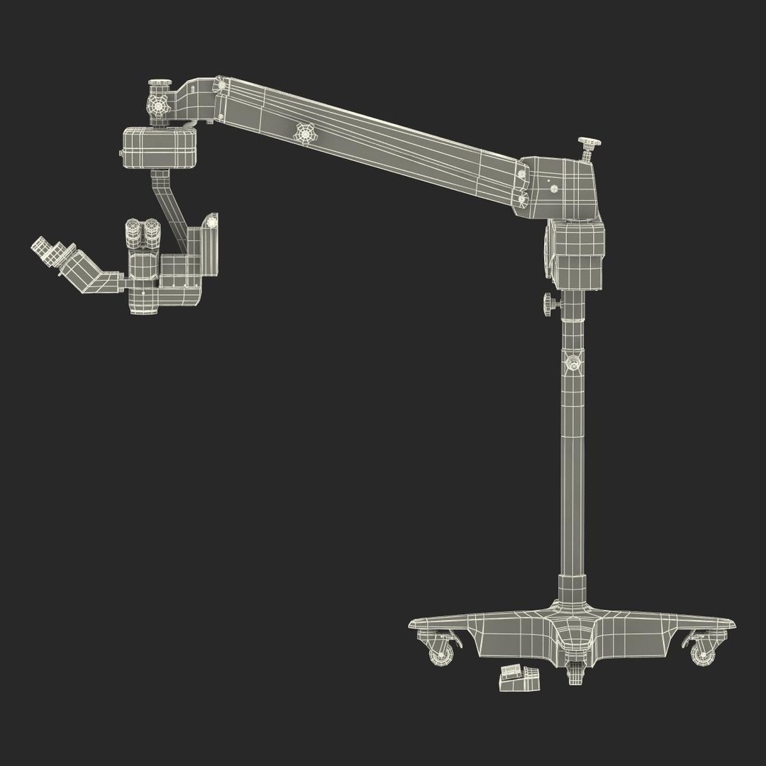 3d Model Of Surgical Microscope Asom 4