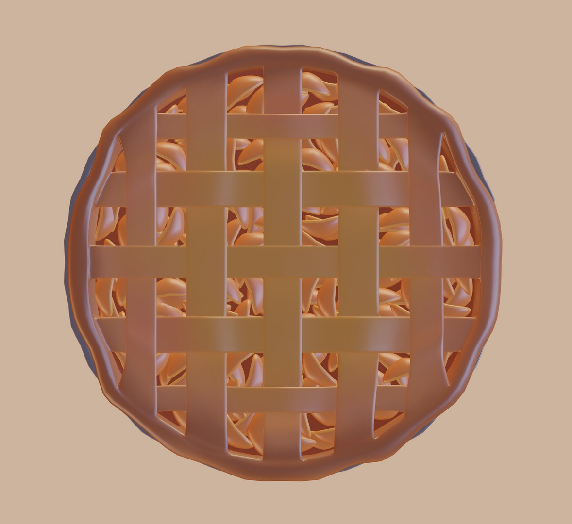 3D Apple Pie Model - TurboSquid 1478398