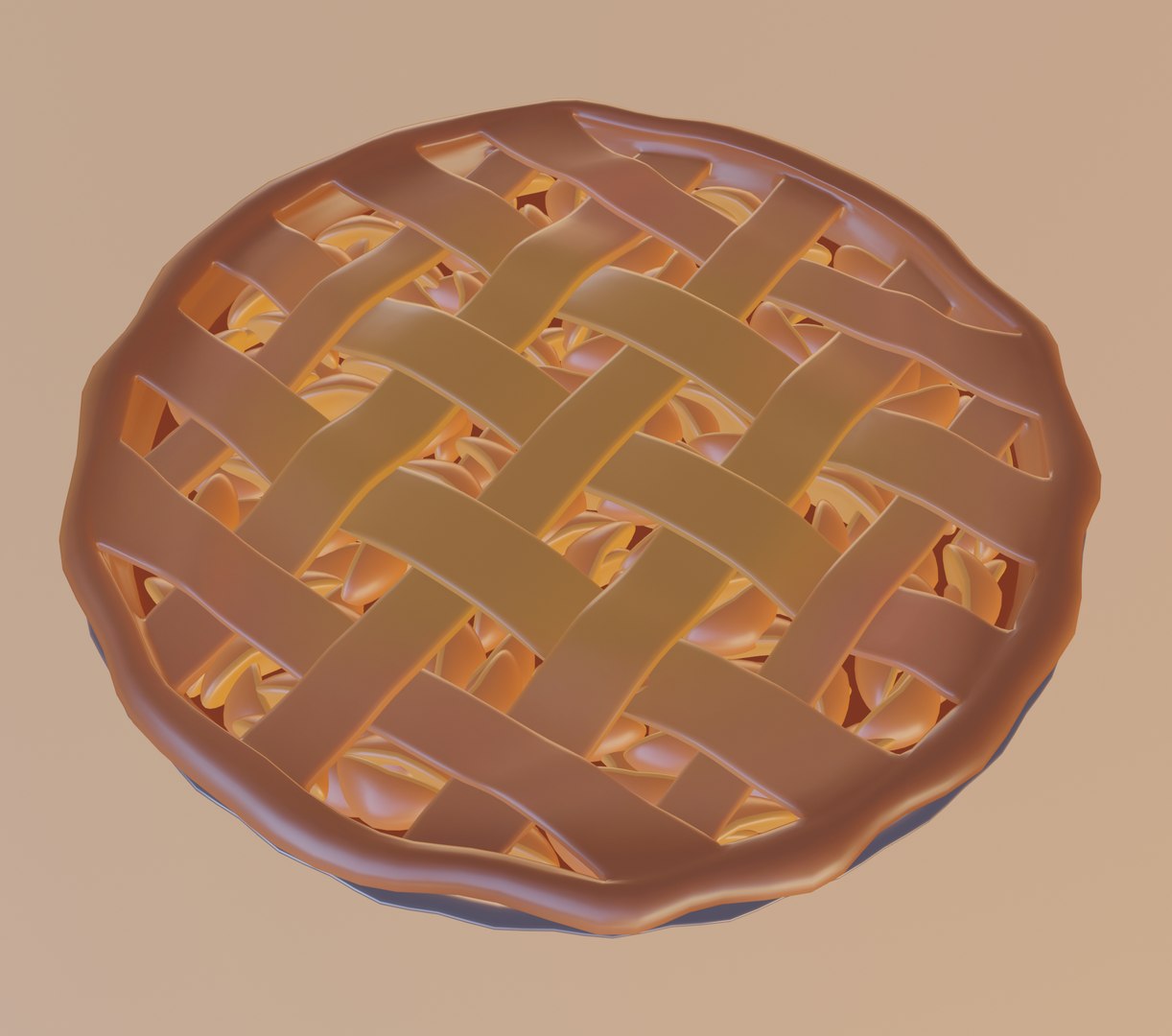 3D Apple Pie Model - TurboSquid 1478398