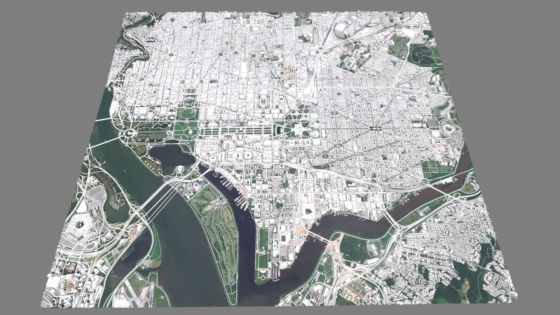Cityscape Washington USA 3D Model - TurboSquid 1766419