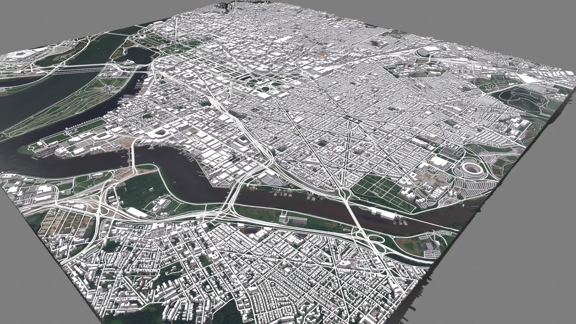 Cityscape Washington USA 3D Model - TurboSquid 1766419