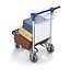 3d Model Loaded Baggage Cart