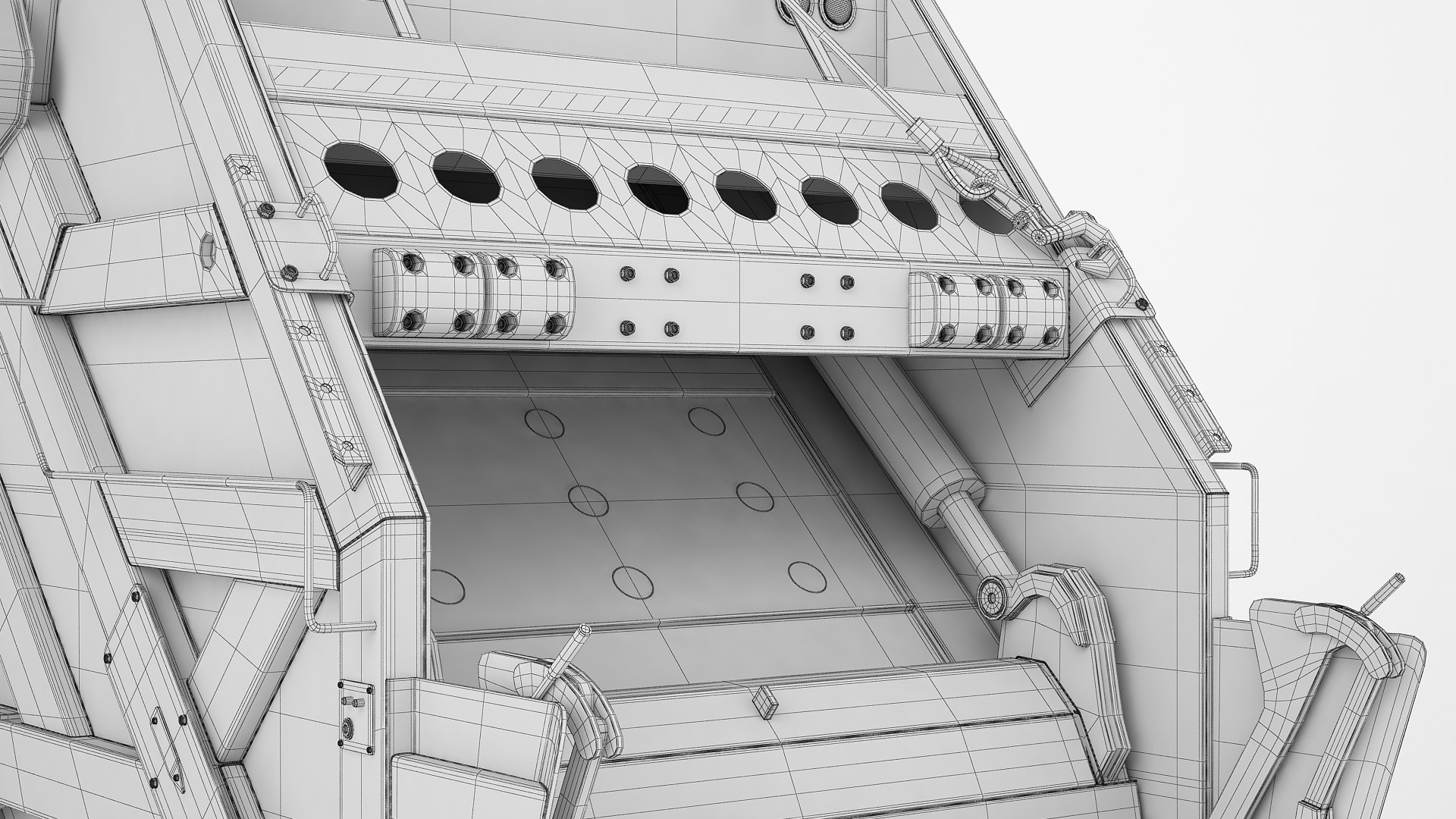 Garbage Truck Cabin 02 3D model - TurboSquid 1810381