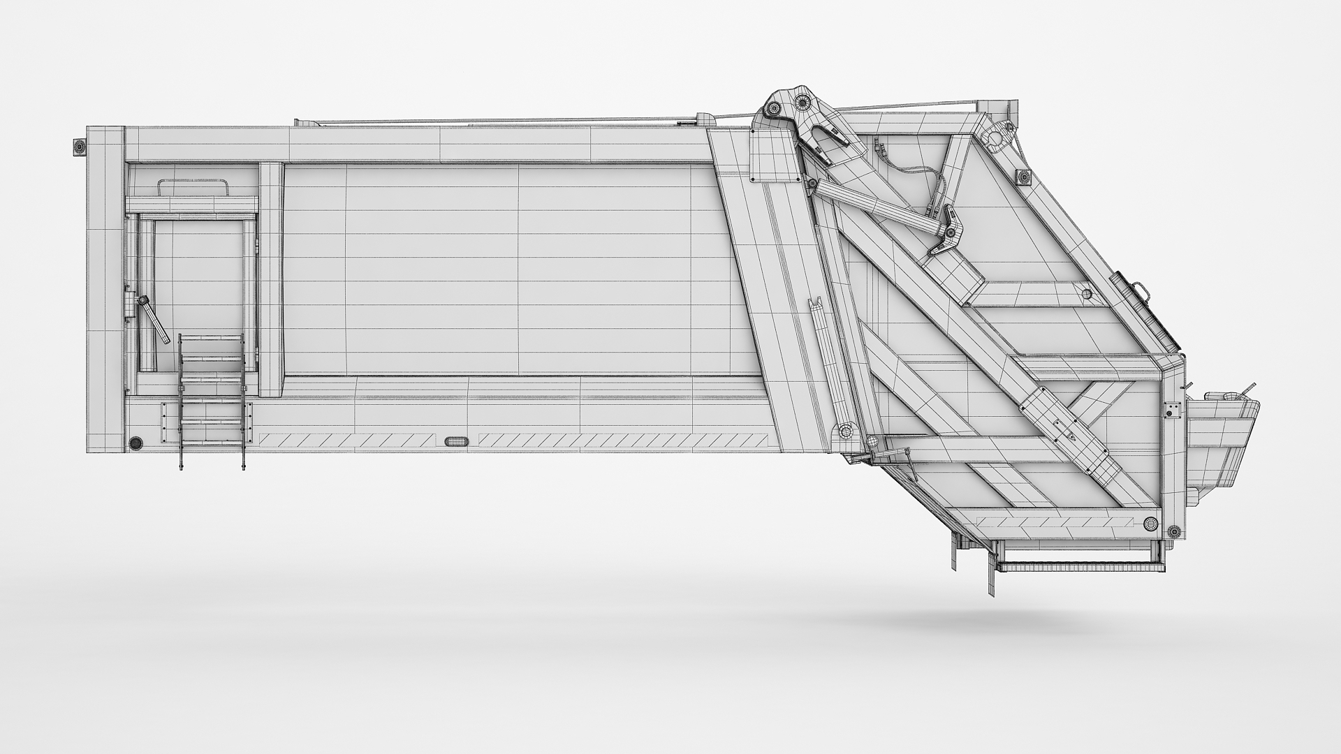 Garbage Truck Cabin 02 3D Model - TurboSquid 1810381