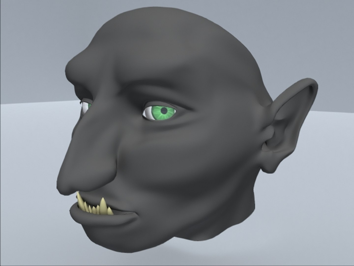 Gremlin Face Eyes 3d Lwo