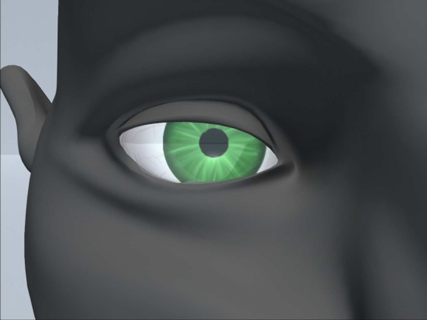 Gremlin Face Eyes 3d Lwo