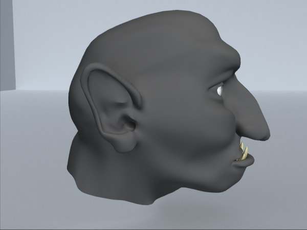 gremlin face eyes 3d lwo