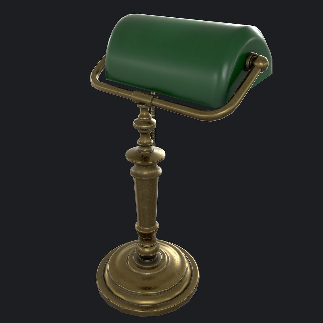Banker S Lamp 3d Max