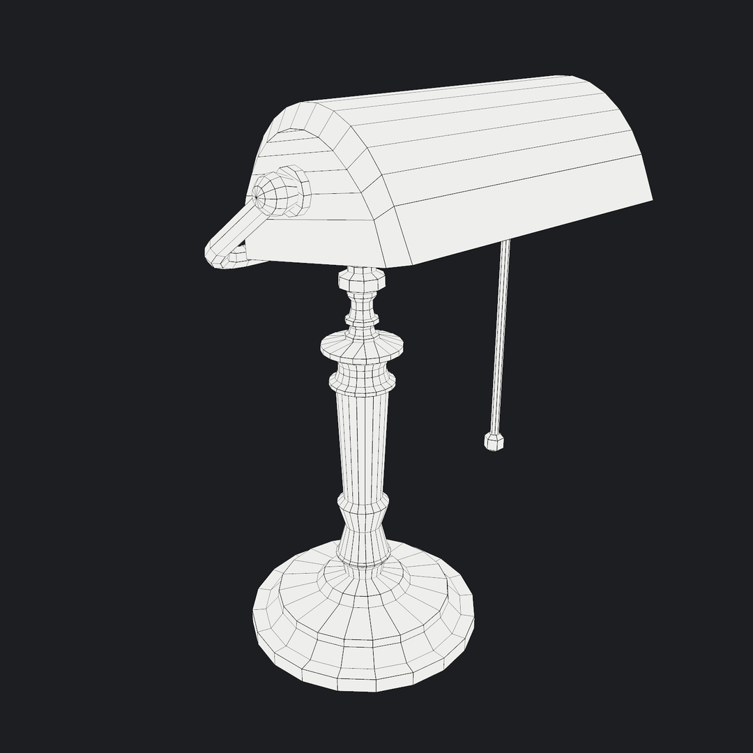 Banker S Lamp 3d Max