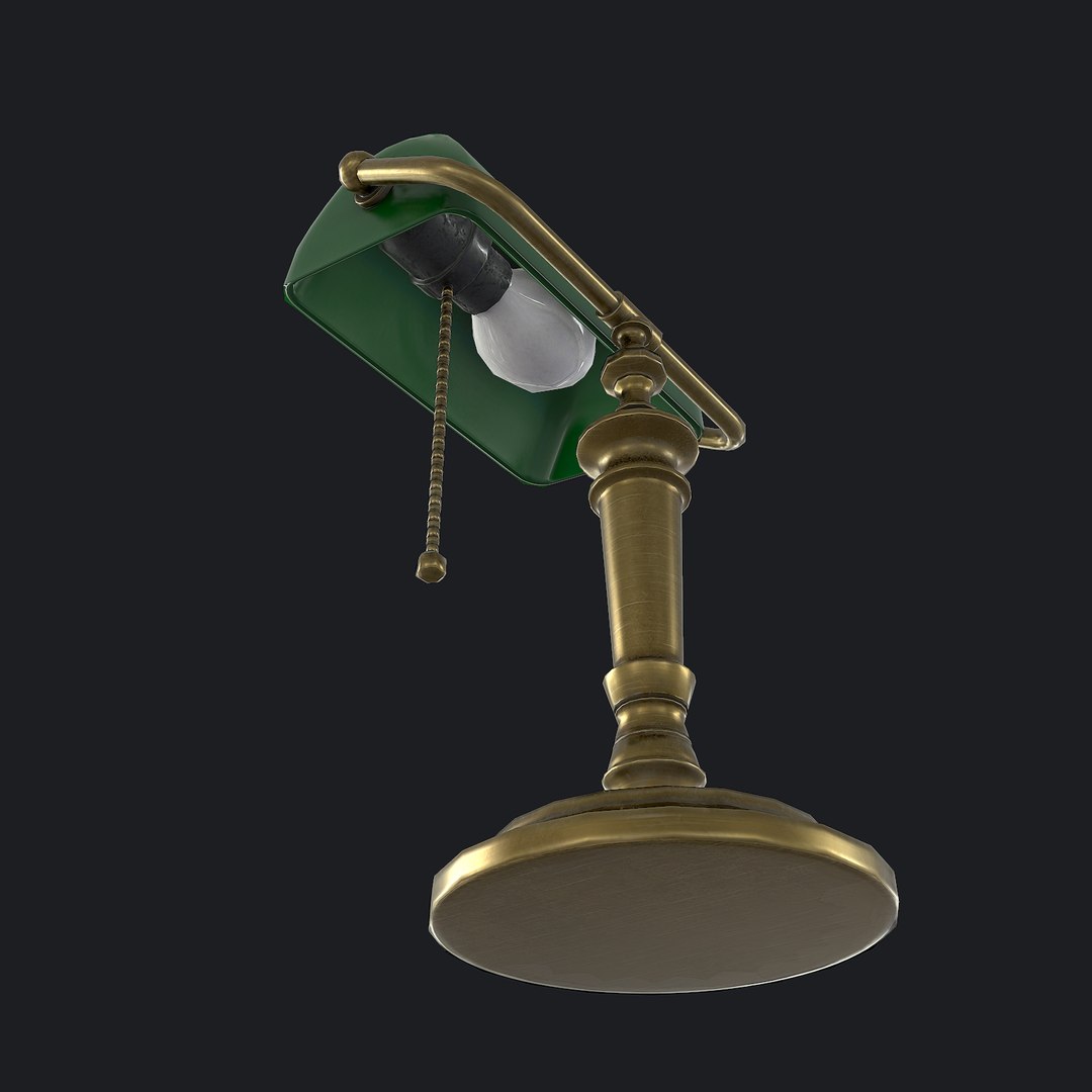 Banker S Lamp 3d Max
