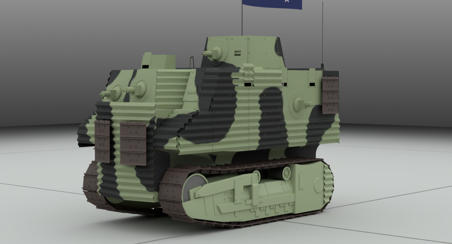Vehicle Bob Semple Tank 3D - TurboSquid 1375049