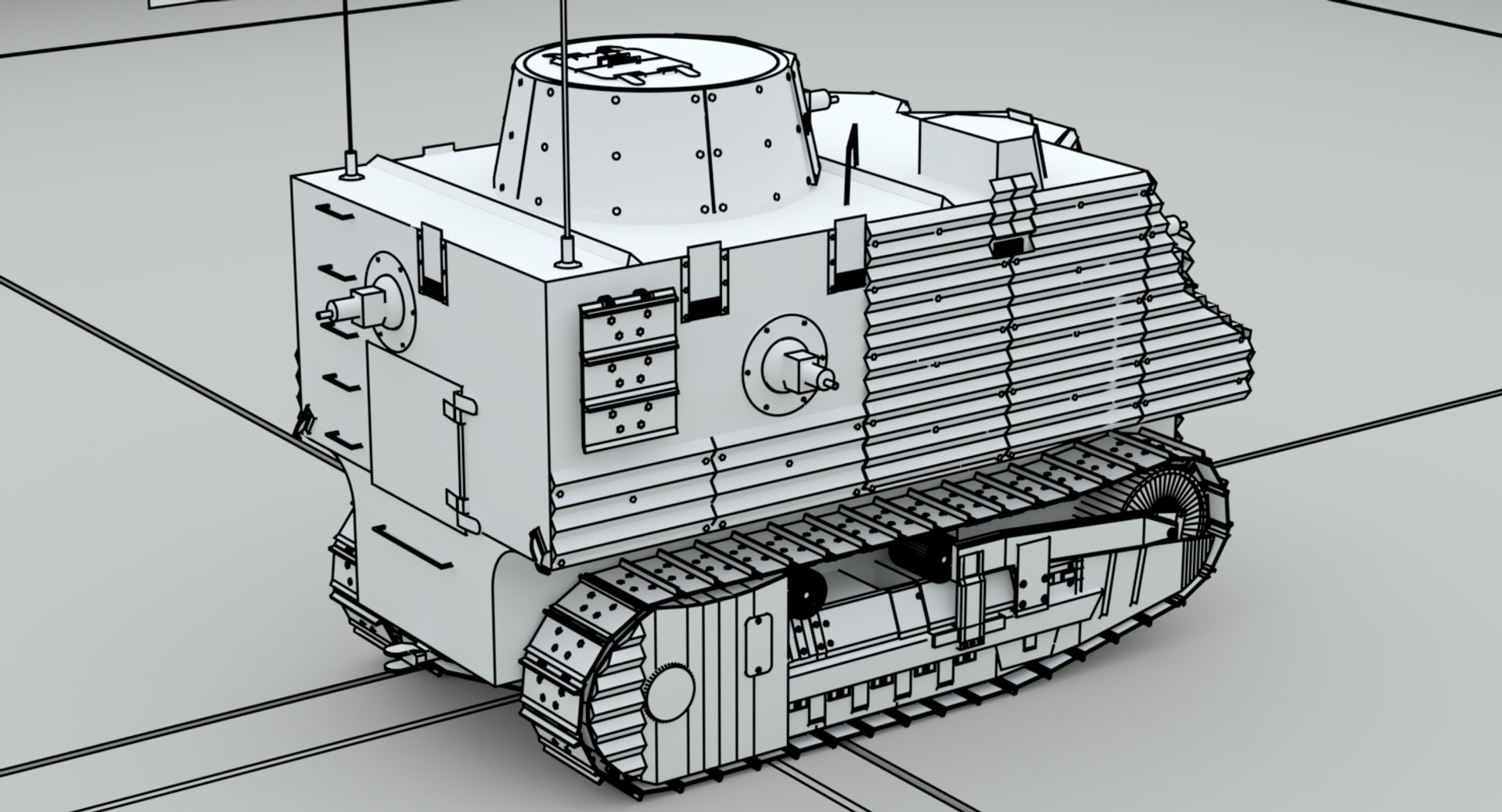 Vehicle Bob Semple Tank 3D - TurboSquid 1375049