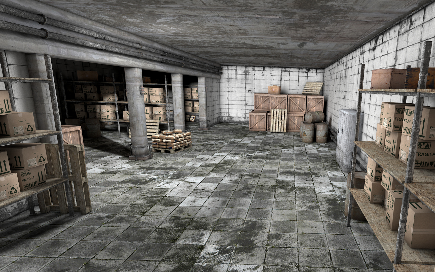 Old Warehouse 3D - TurboSquid 1892030