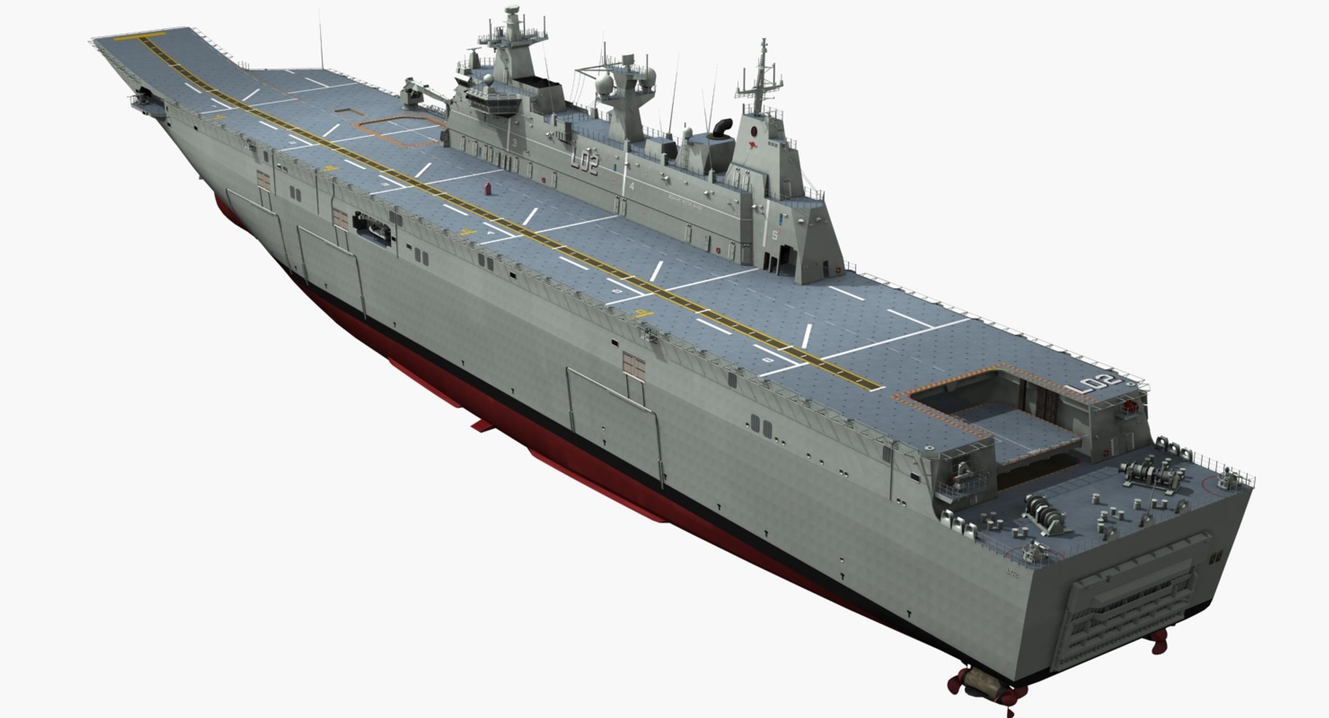 3d Model Lhd Canberra Turbosquid 1353110