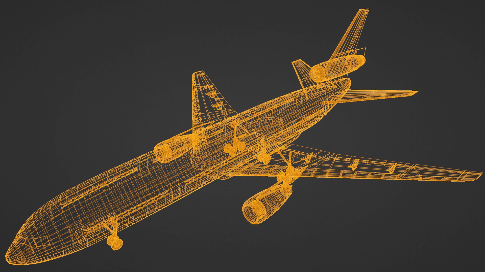 Dc-10 Ata Airlines 3d Max