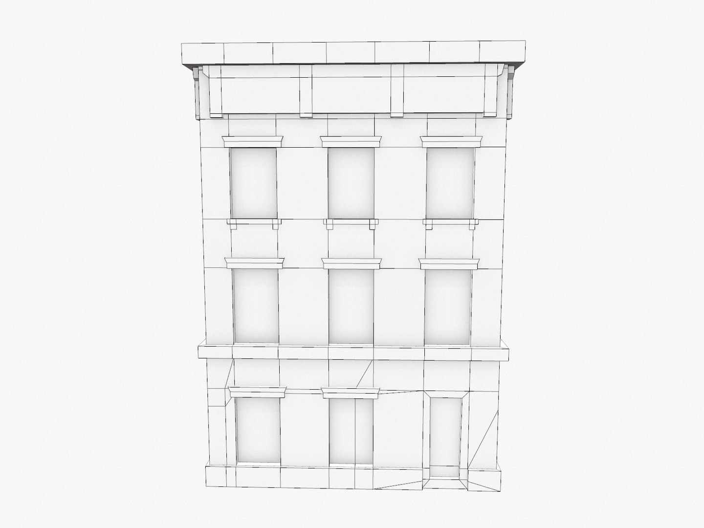 Max Photorealistic Building Apartment 7