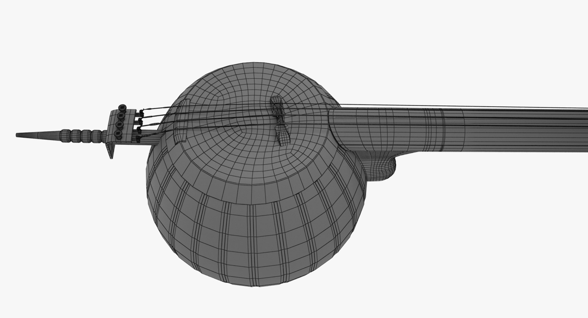 3d Kamancheh Iranian Instrument