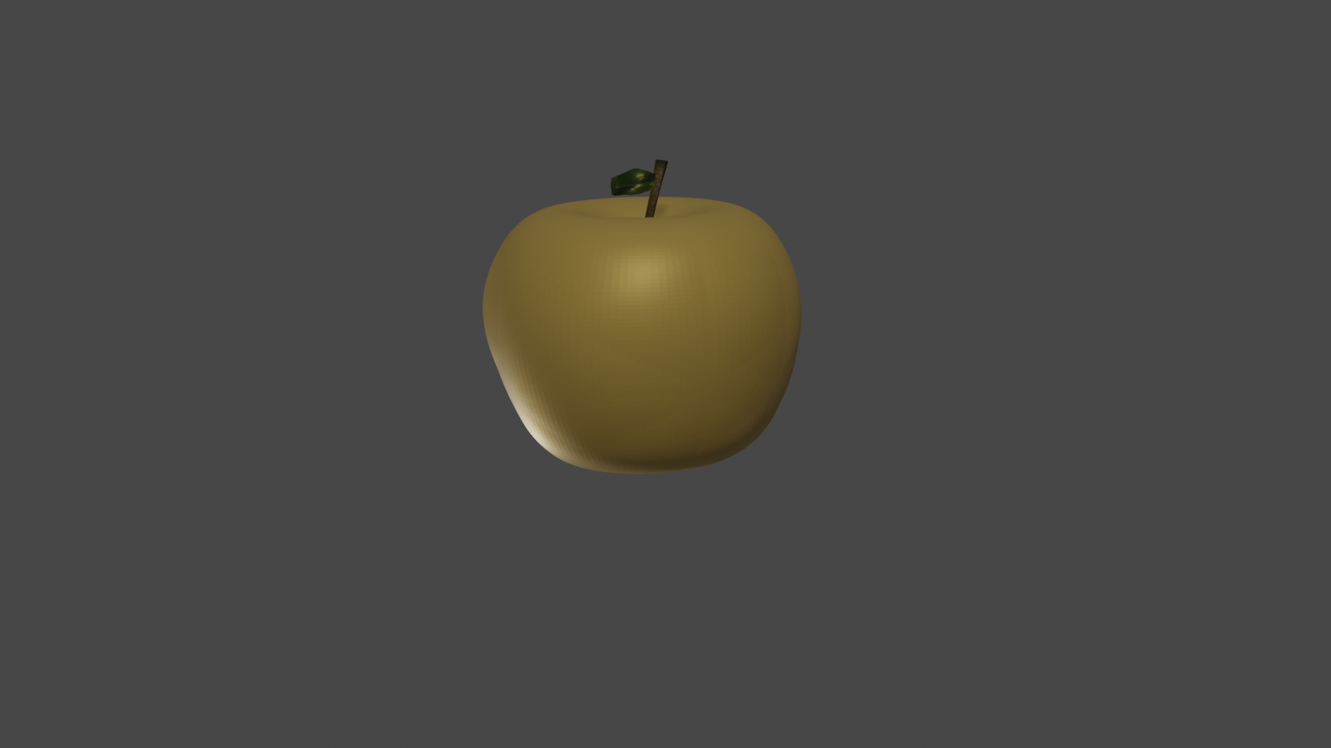 Golden Apple 3D Model - TurboSquid 1464338